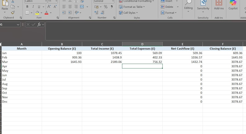 Cashflow Tracker Template (excel) + PDF Guide - Etsy