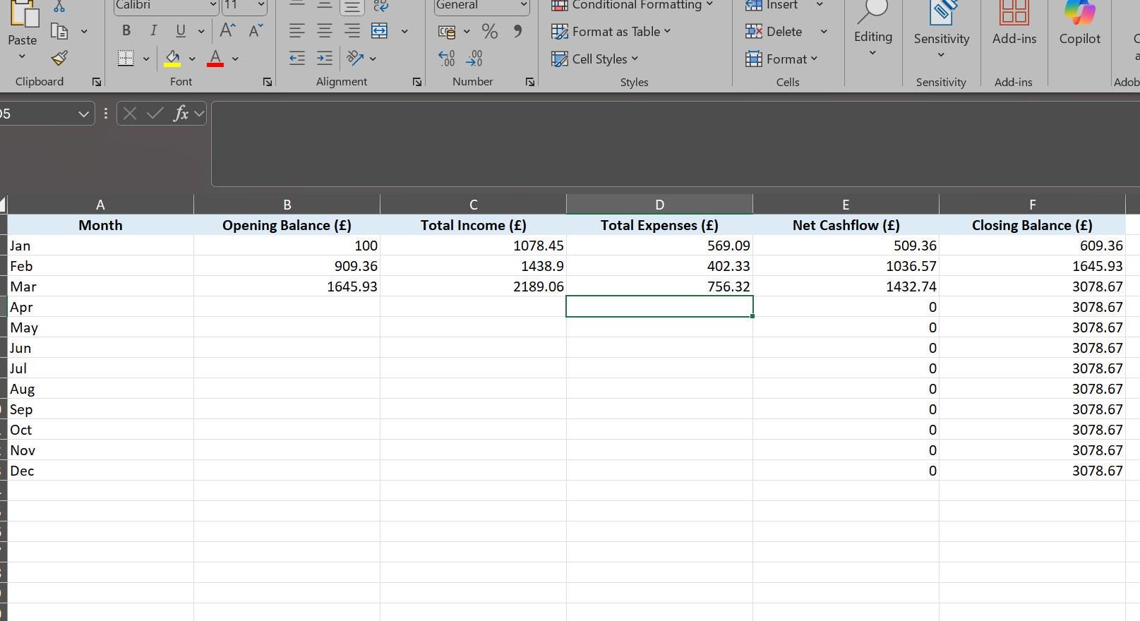 Cashflow Tracker Template (excel) + PDF Guide - Etsy