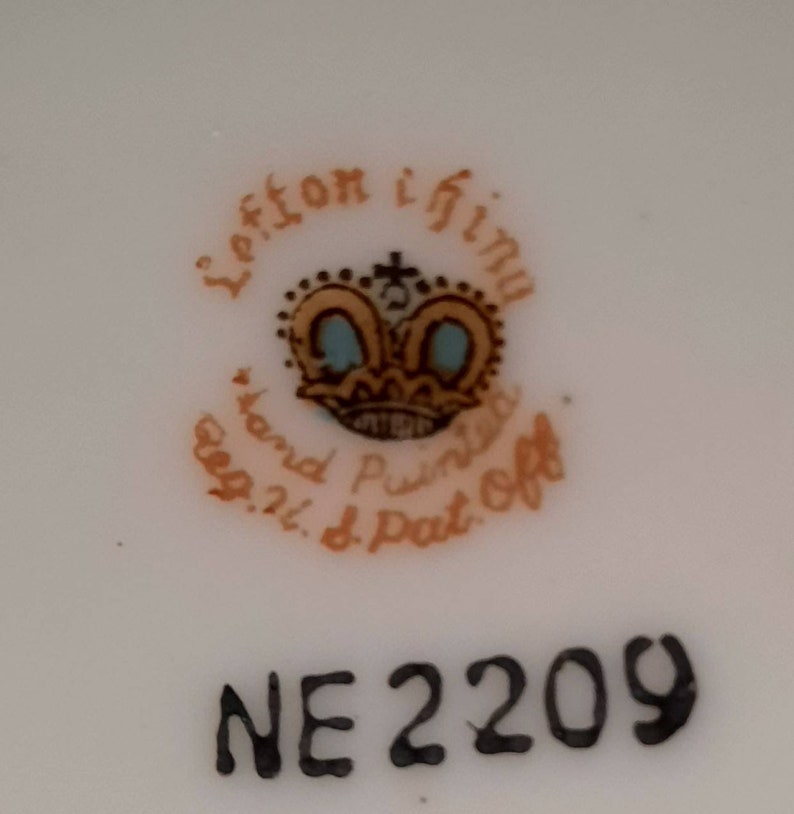 Lefton China Hand Painted Violet Pattern Egg Trinket Box NE2209 White ...