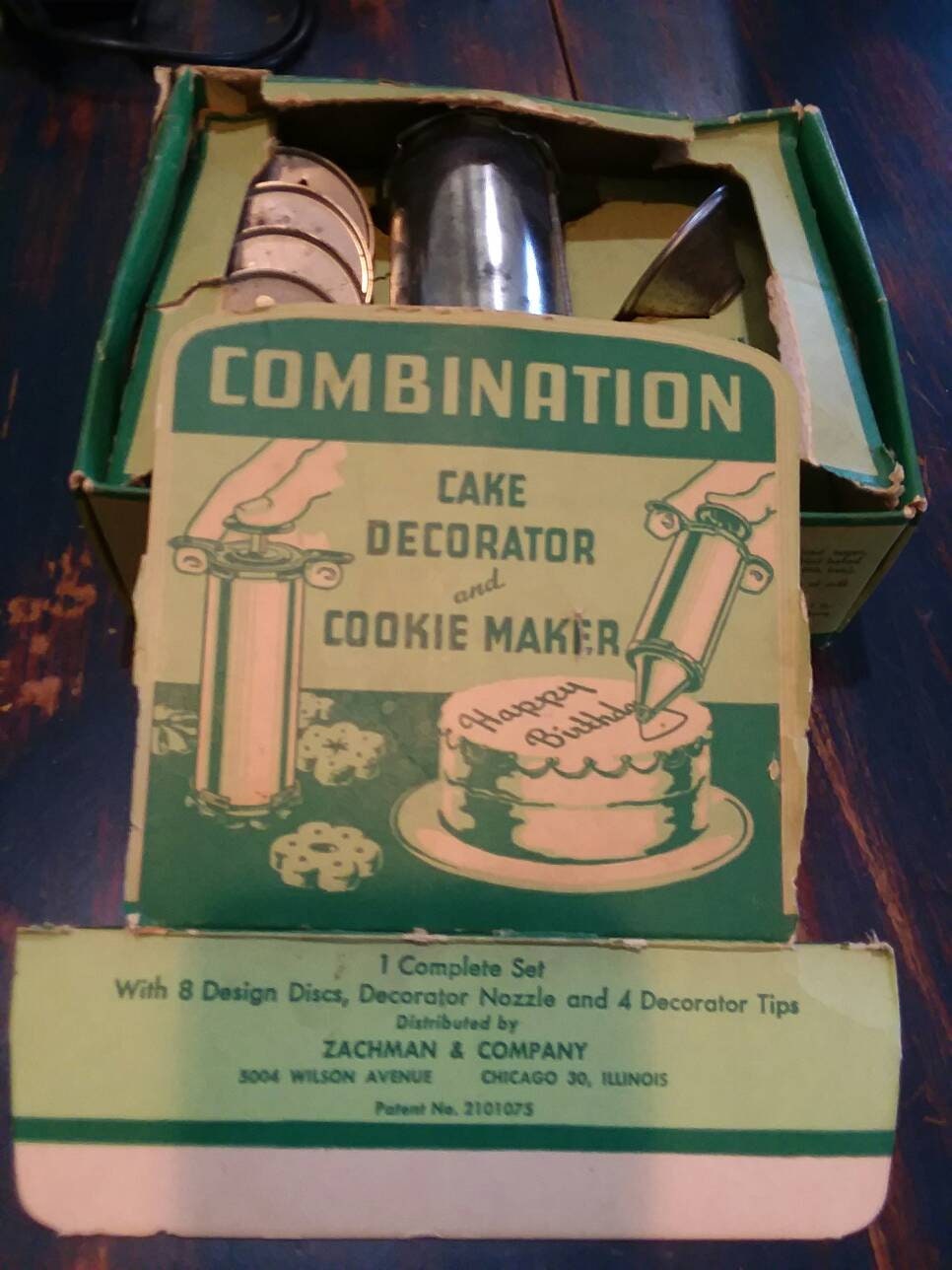 Combination cake Decorator and cookie maker vintage in box - Etsy 日本