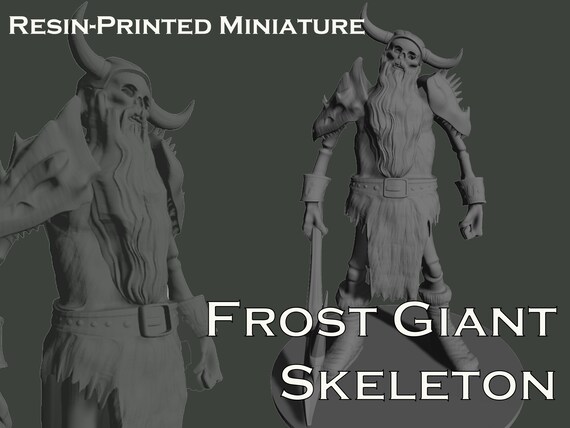 Frost Giant Skeleton Tabletop Miniatures Pack of 1 - Etsy