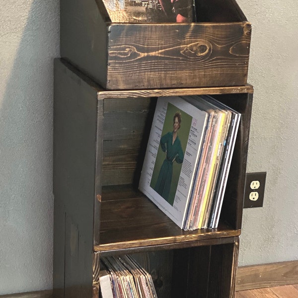 Record Storage Cube - Etsy