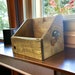 Vinyl Record Storage Crate 12” Deep | Front Flip Reclaimed Wood Album ...