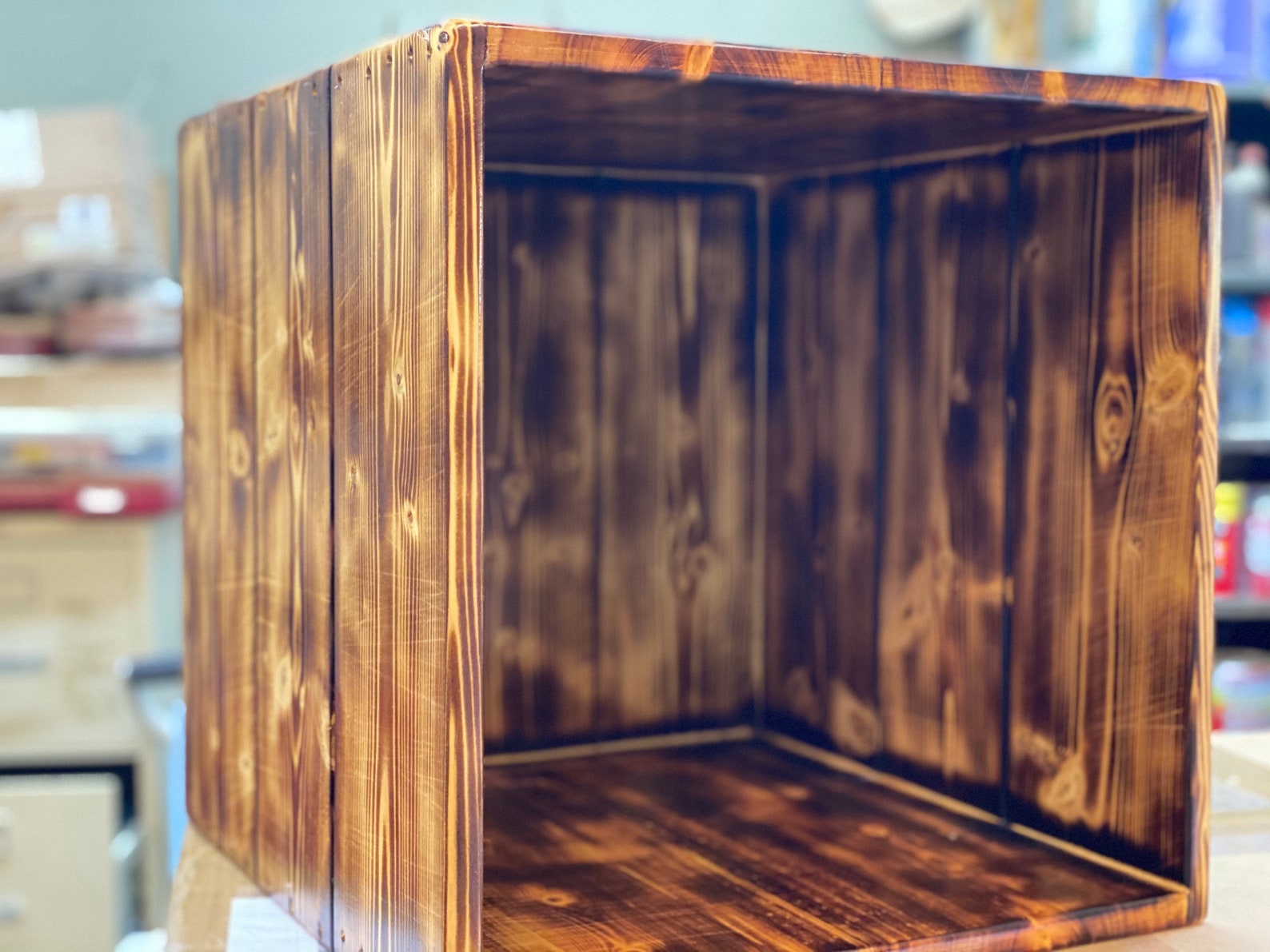 Vinyl Record Storage Cube Stackable Record Crate Record Player Stand ...