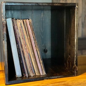 Vinyl Record Storage Cube Stackable Record Crate Record Player Stand ...