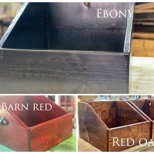 Vinyl Record Storage Box | Reclaimed Wood Album Display Crate | Rustic ...
