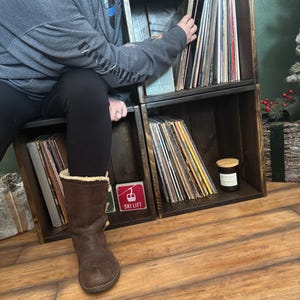 Vinyl Record Storage Cube | Stackable Record Crate | Record Player ...
