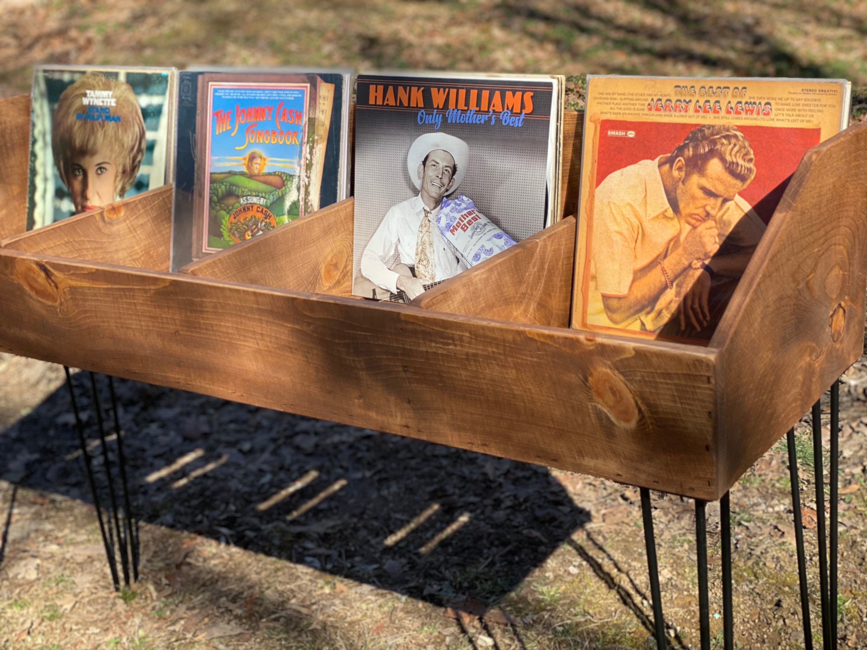 Vinyl Record Storage Stand Handcrafted Front Flip Record - Etsy