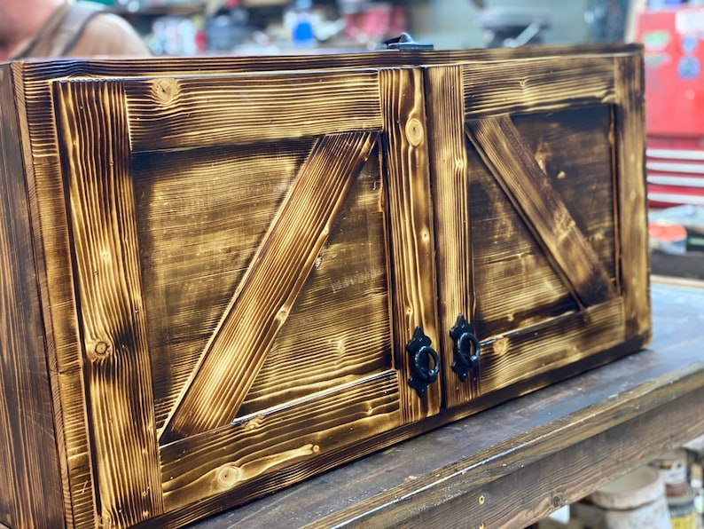Coffee Bar Cabinet | Reclaimed Wood Murphy Bar | Coffee Lover Gift - Etsy
