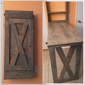 Rustic Murphy Bar Table Drop Down Table Dry Bar Murphy - Etsy