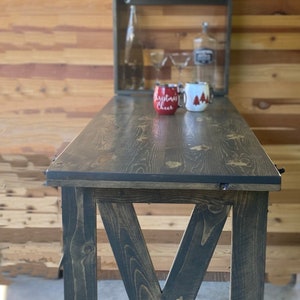 Rustic Murphy Bar Table | Drop Down Table | Dry Bar | Murphy Desk ...