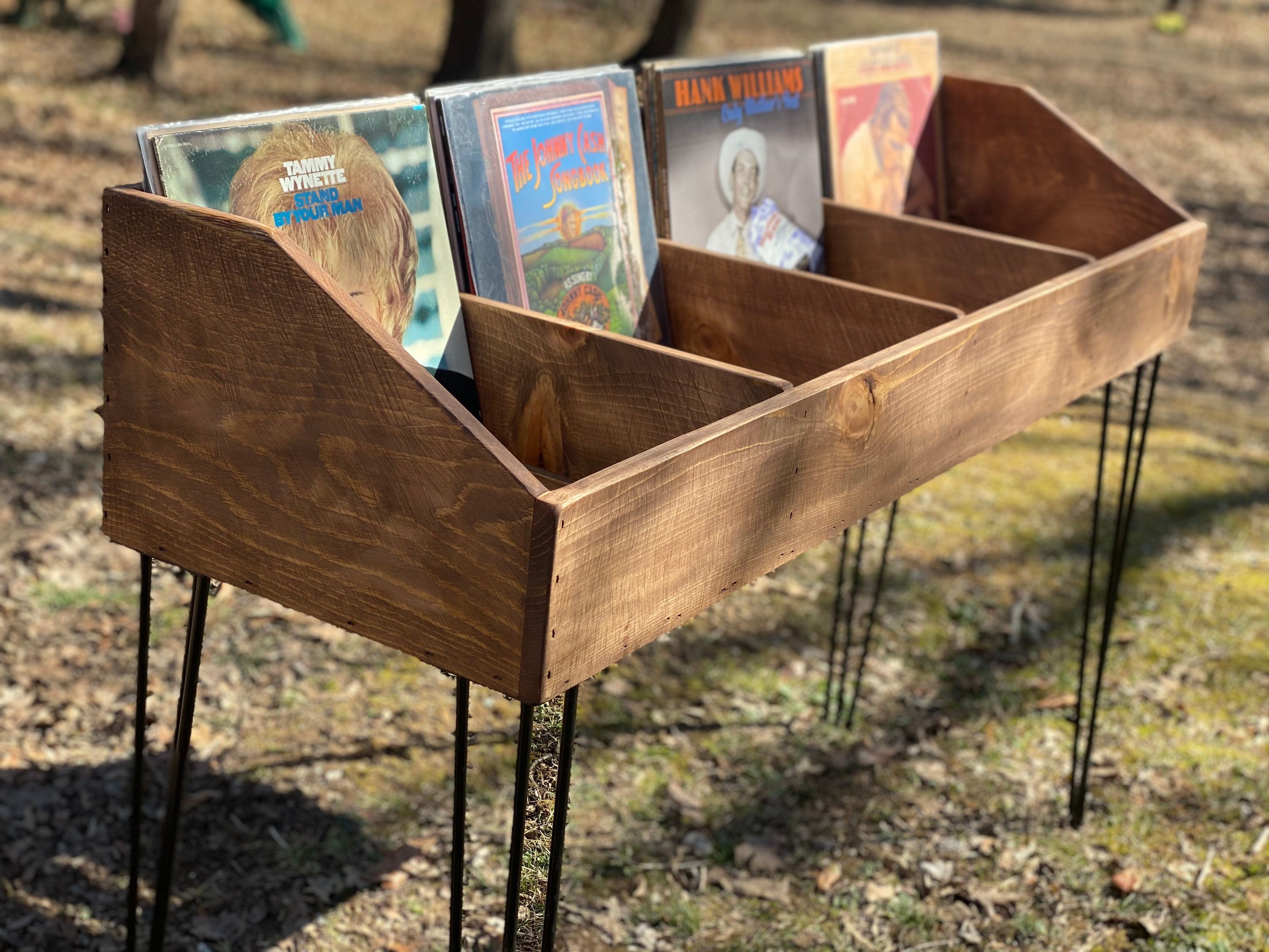 Vinyl Record Storage Stand Handcrafted Front Flip Record - Etsy
