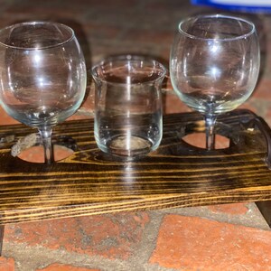 Date Night Flight/ Rustic Handmade Wine Flight/ Bourbon Flight/ Beer ...