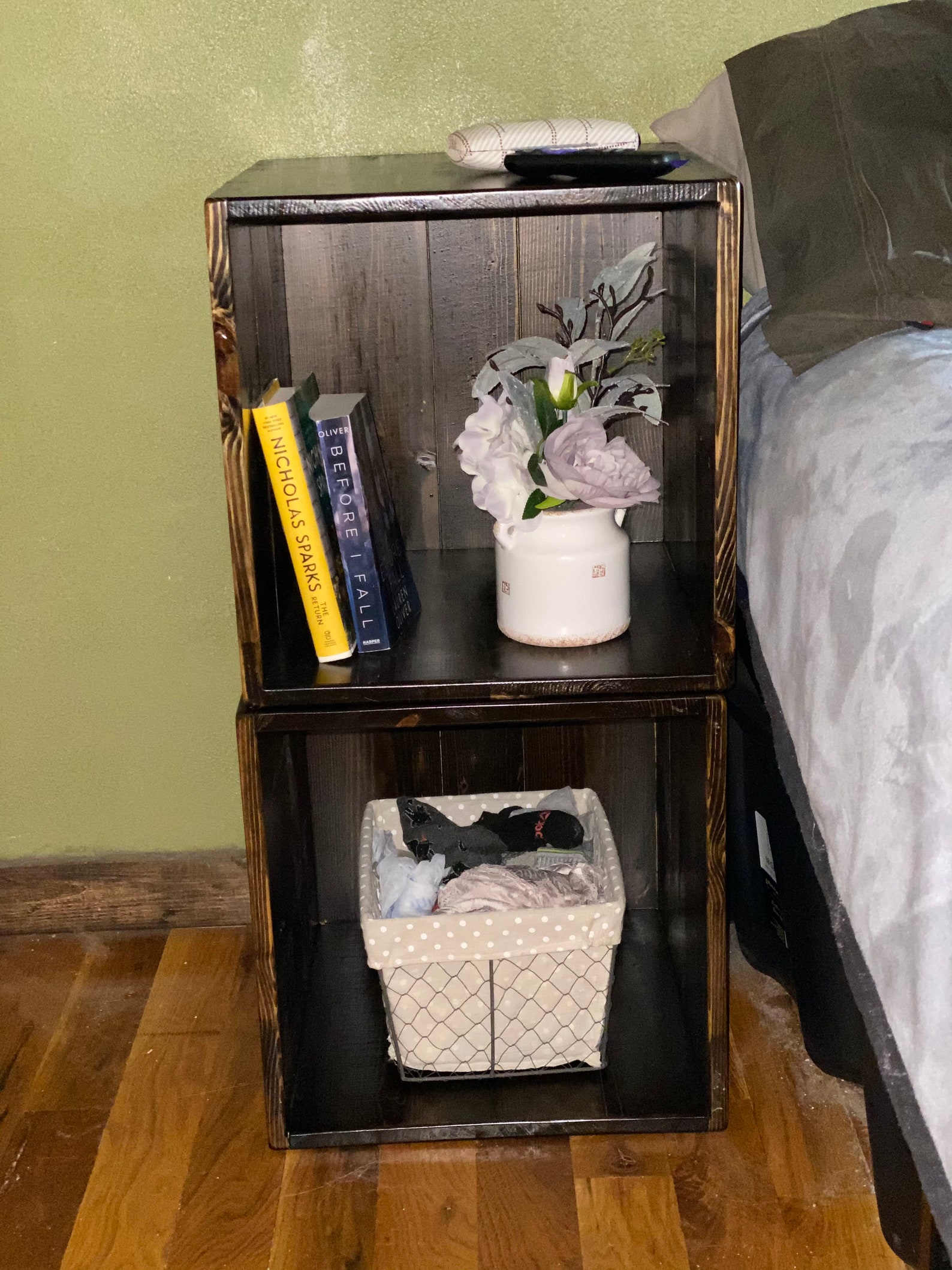 Vinyl Record Storage Cube Stackable Record Crate Record Player Stand ...