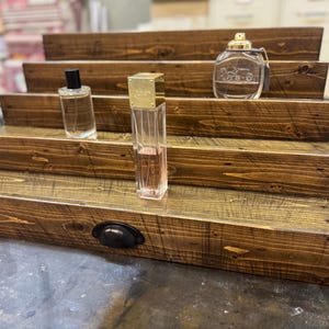 Deep Shelf Cologne and Perfume Display Rack With Storage Drawer ...