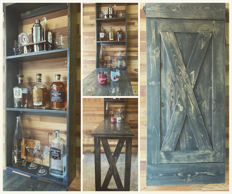 Rustic Murphy Bar Table Drop Down Table Dry Bar Murphy - Etsy
