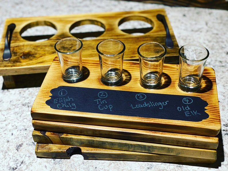 Flight Tray Tasting Flight Board Wine Tasting Whiskey - Etsy