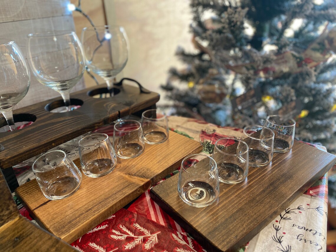 Flight Tray | Tasting Flight Board | Wine Tasting | Whiskey Flight ...