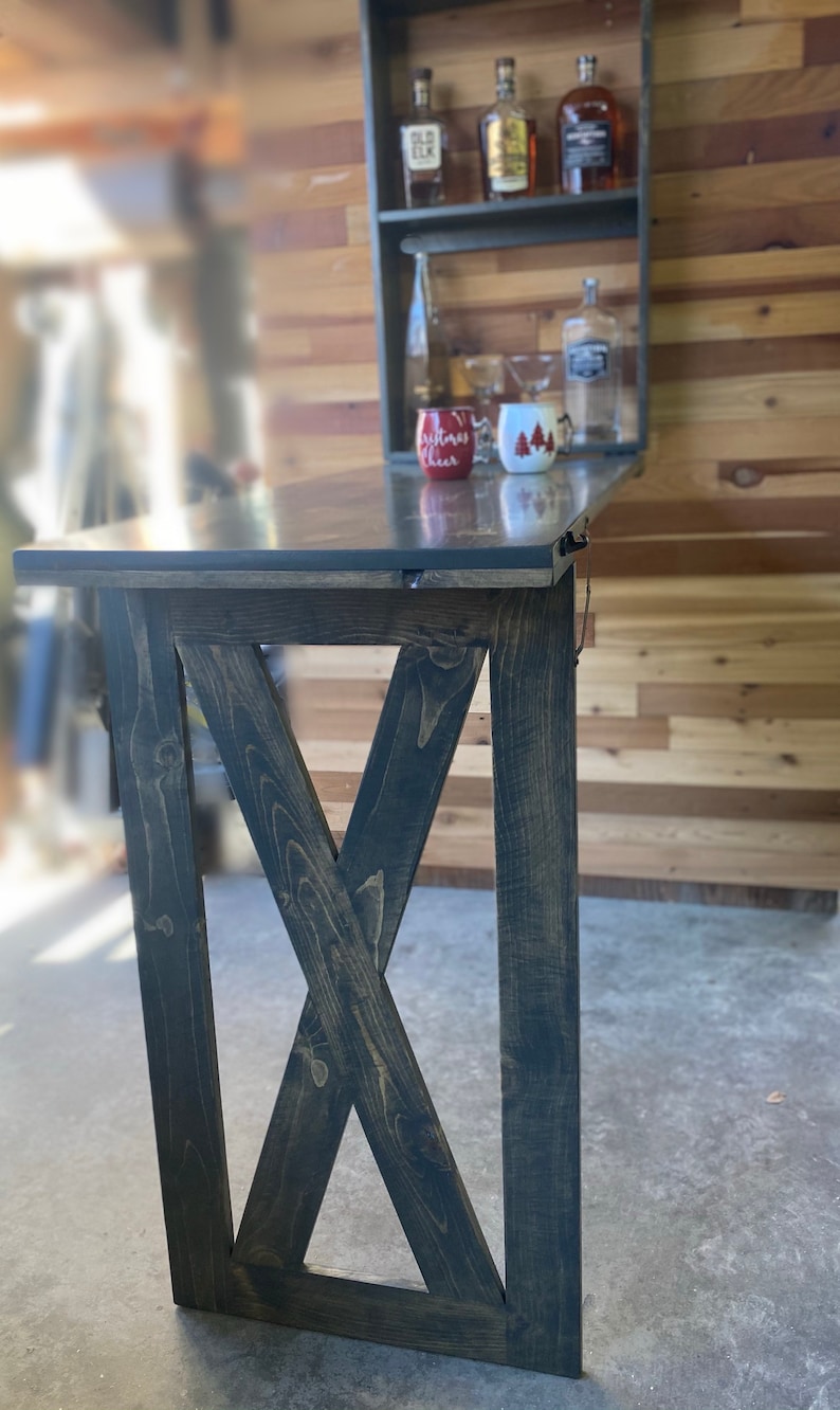 Rustic Murphy Bar Table Drop Down Table Dry Bar Murphy - Etsy