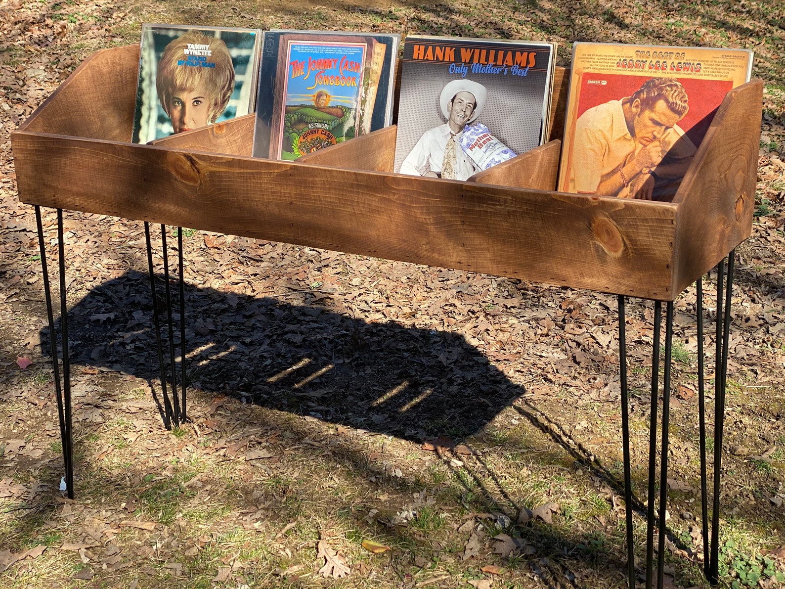 Vinyl Record Storage Stand Handcrafted Front Flip Record - Etsy