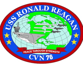 Uss Ronald Reagan Logo - Etsy