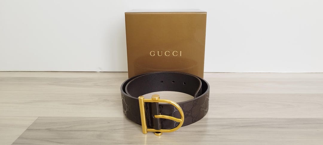 Gucci Guccissima Monogram Belt, Vintage - Etsy