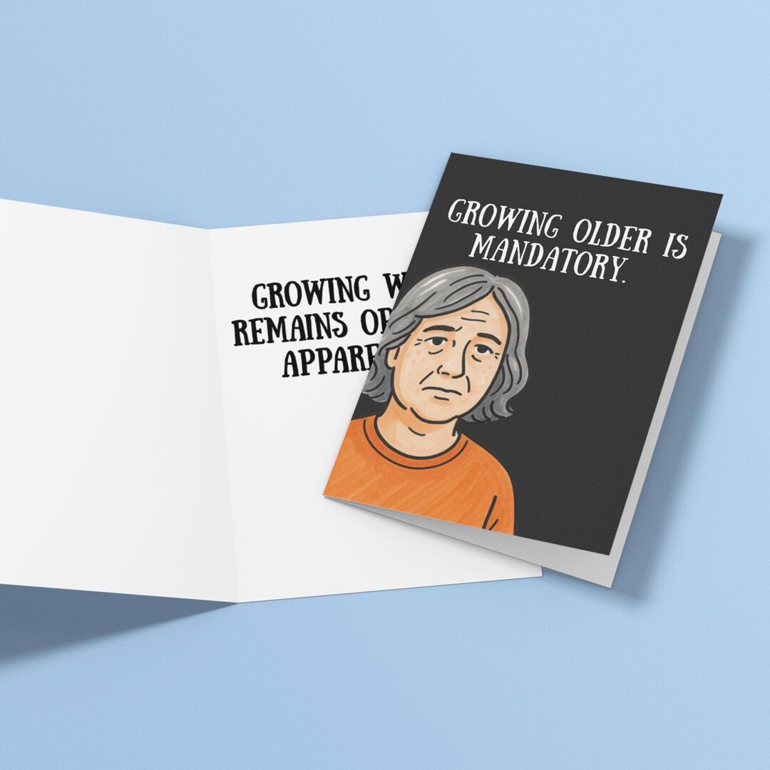 Funny Birthday Card: Witty Aging Humor for Friends - Etsy