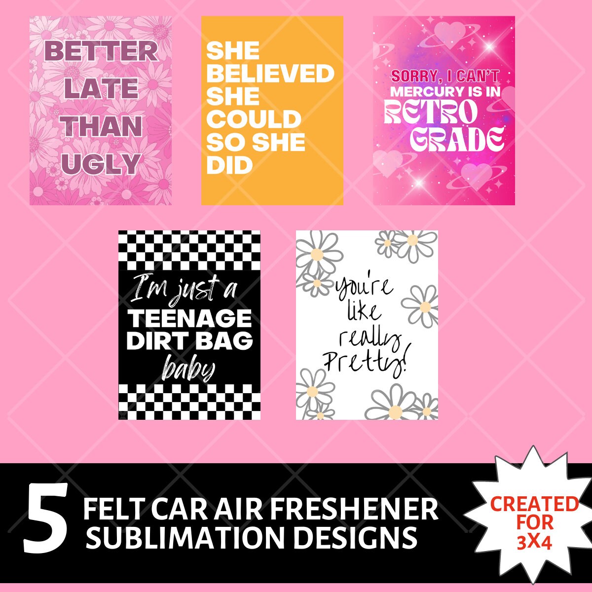 Sublimation Png, Felt Car Air Freshener Designs, Felt Air Freshener ...