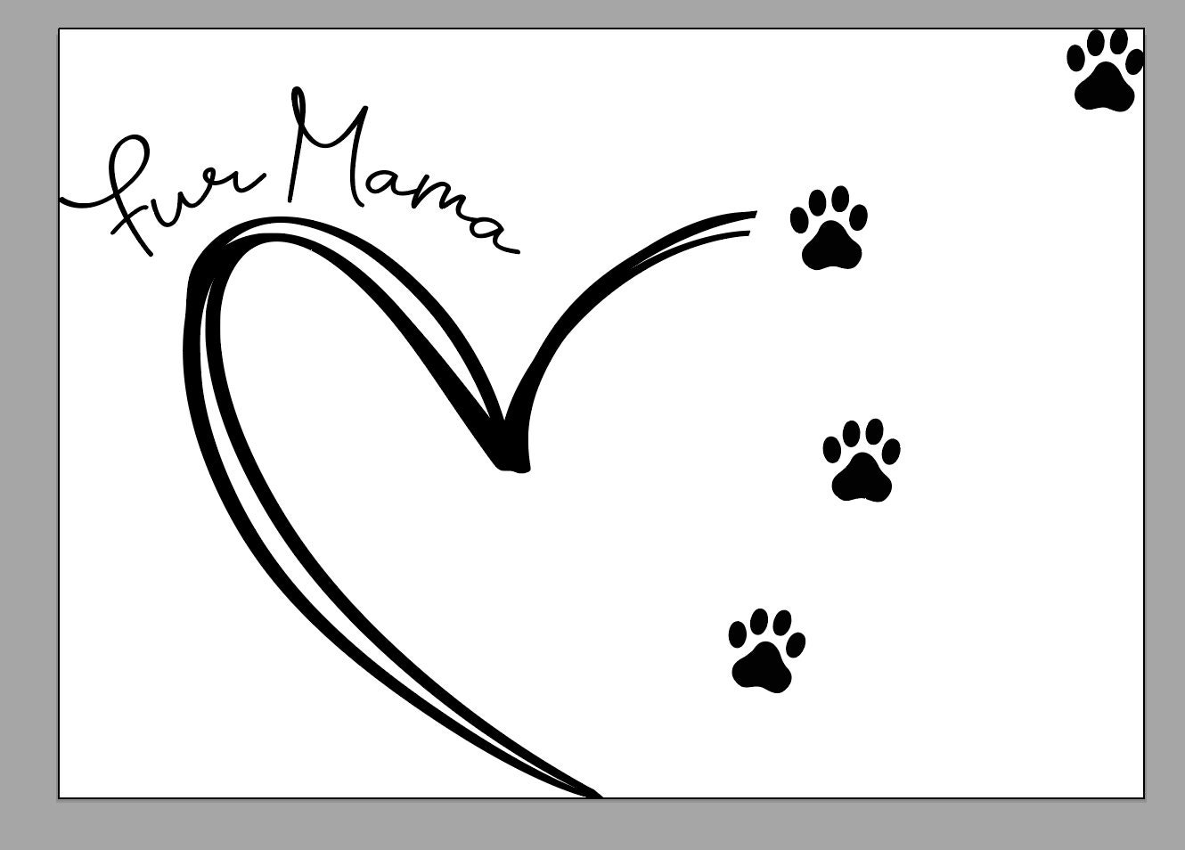 Dog Mom Heart, Svg File, Digital Download, Personalized Cat Mom, Dog ...