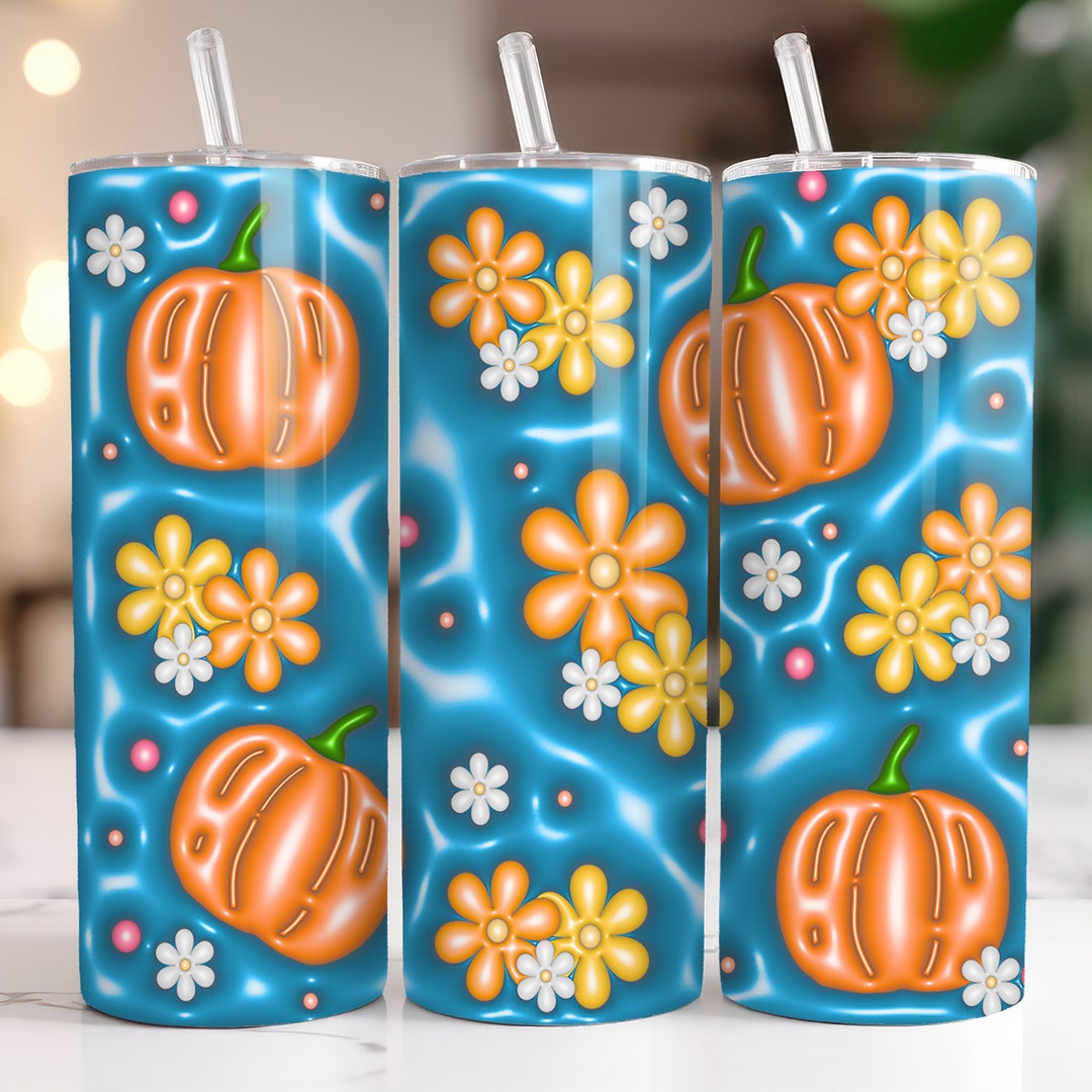 3D Puff Tumbler Wrap, 20 Oz Tumbler Cup Wrap, Sublimation Tumbler Wrap ...