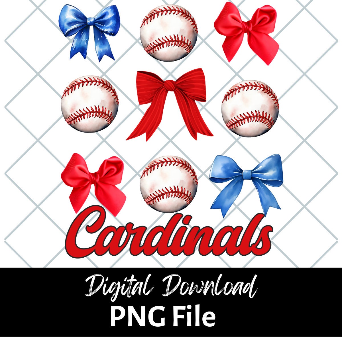 Coquette Bow Baseball Png, Cardinals Png, Baseball Png, Baseball ...