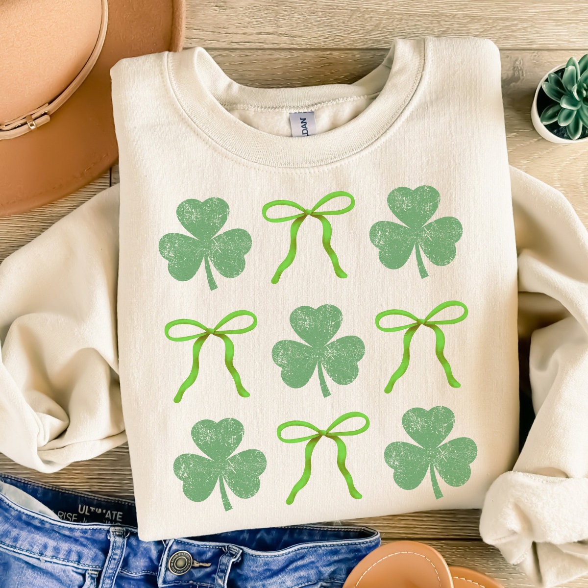 Coquette Bow Clover Png, Clover Png, St. Patricks Day Png, St. Patricks ...