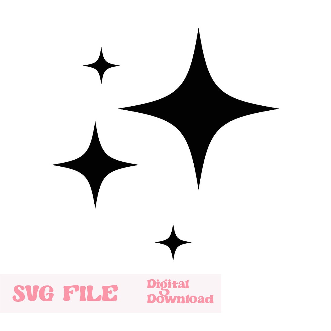 Star Sparkle Svg, Diamond Shape Svg, Clipart Svg, Sparkle Shape Svg - Etsy