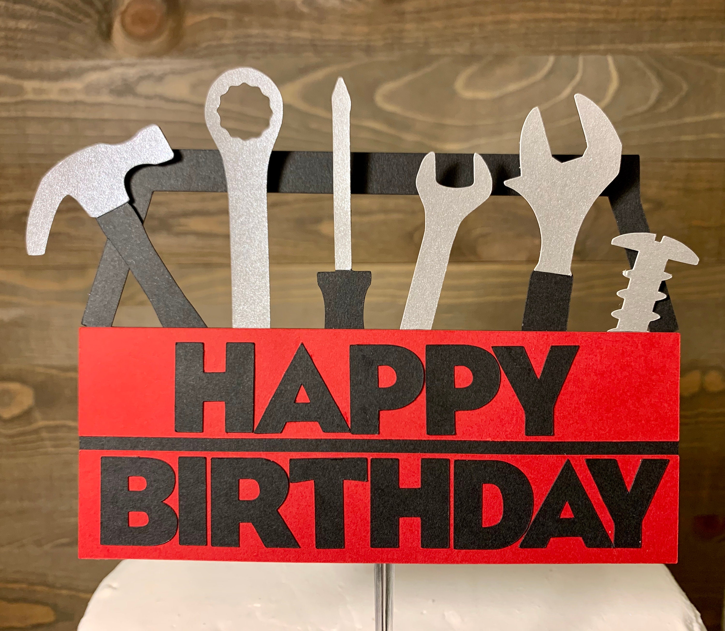 Tools Cake Topper Handyman Cake Topper Mechanic Cake Topper | Etsy