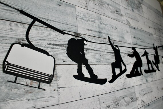 Snowboarding Garland Banner | Etsy