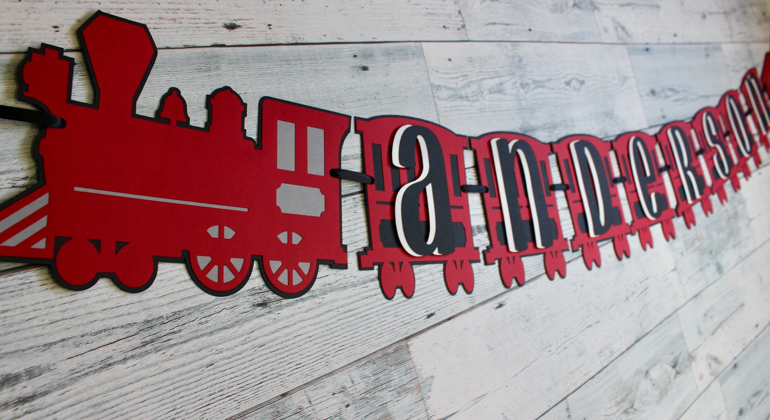 Train Banner Train Name Banner Train Happy Birthday Banner | Etsy
