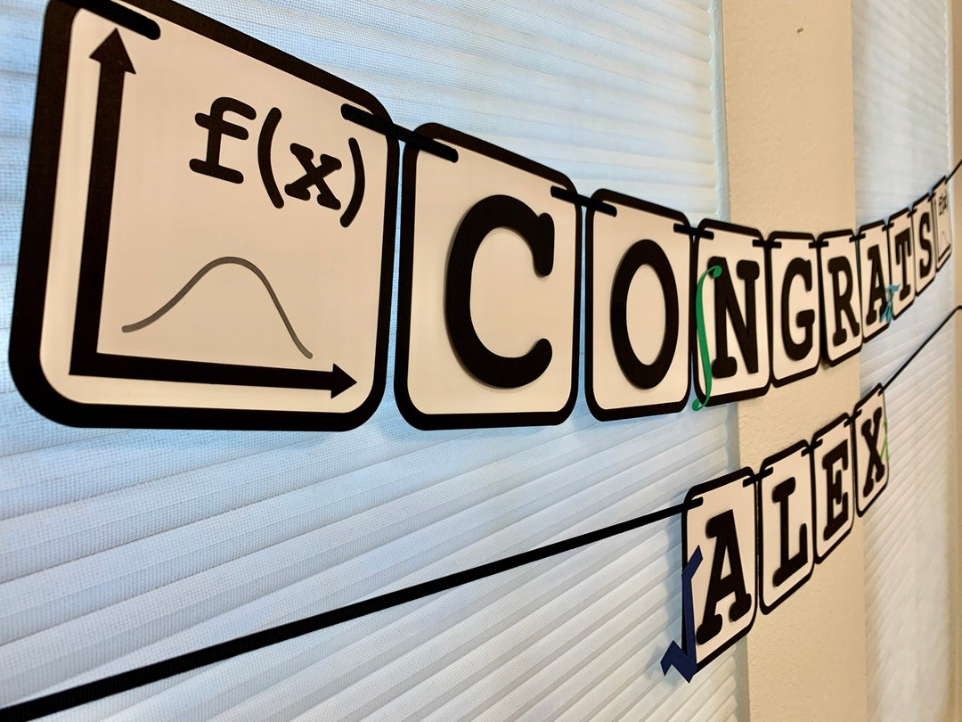 Math Banner Engineering Calculus College School Class of - Etsy