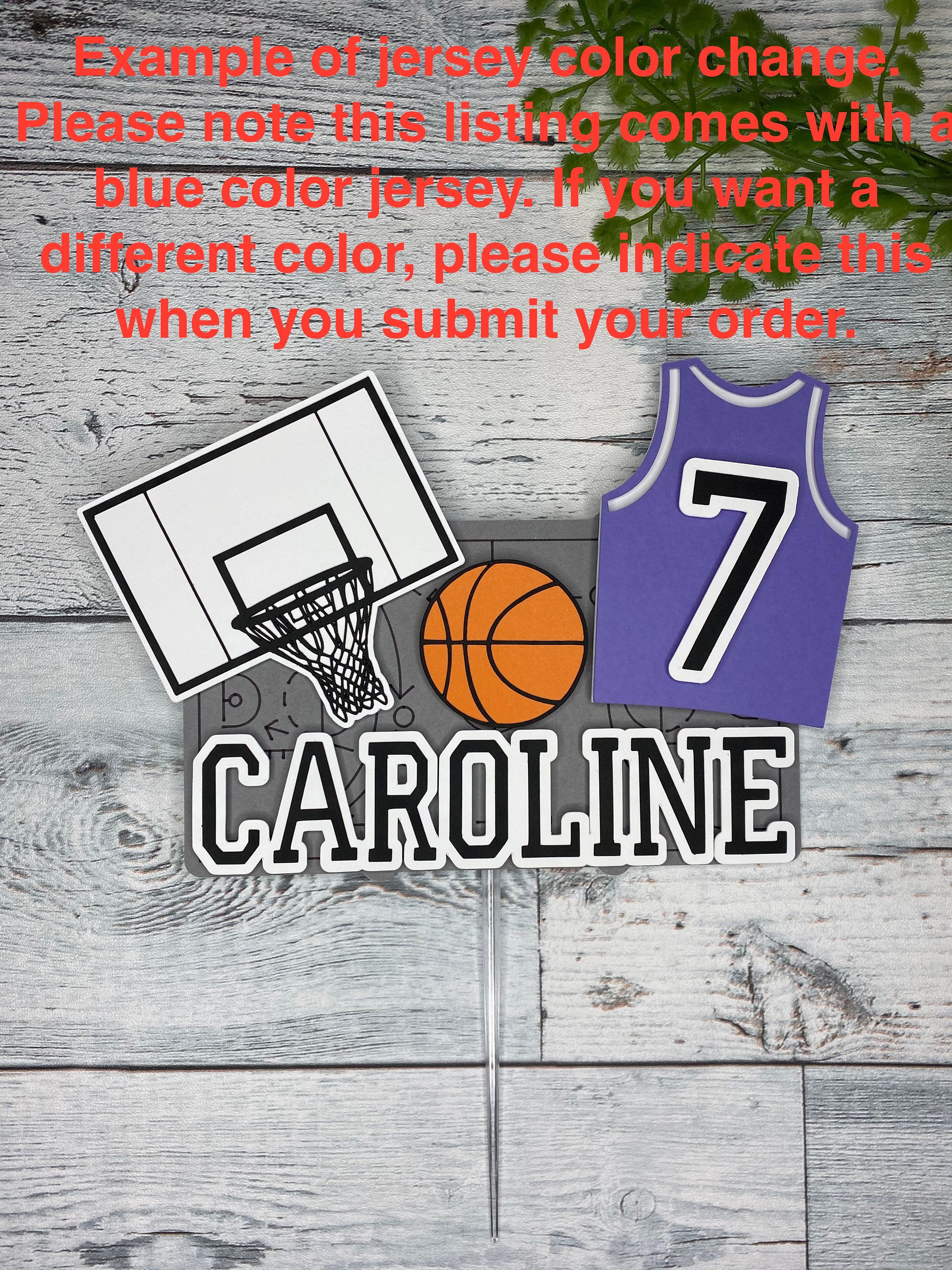 Basketball Cake Topper Basketball Theme Party - Etsy