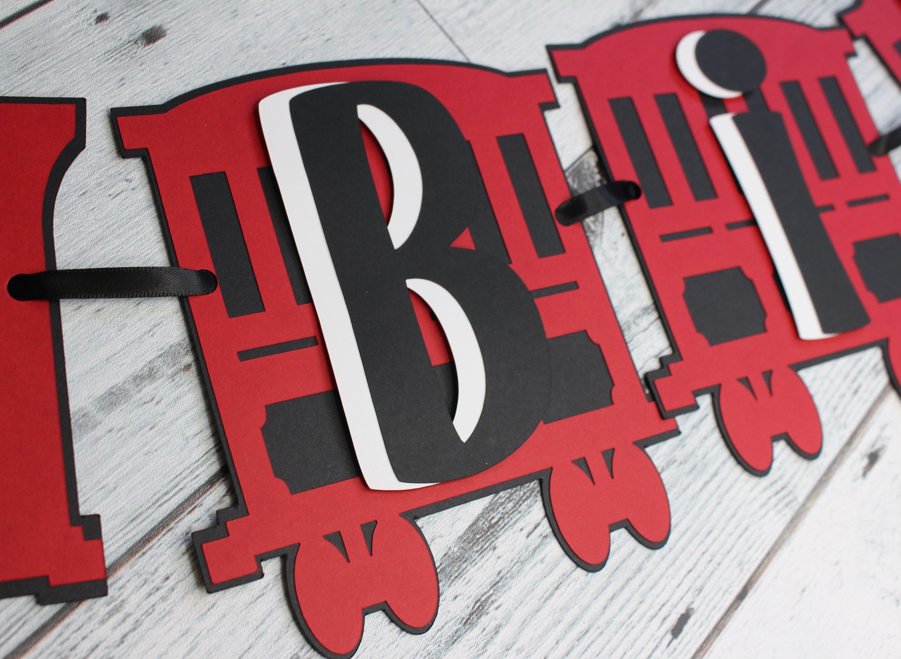 Train Banner Train Name Banner Train Happy Birthday Banner | Etsy