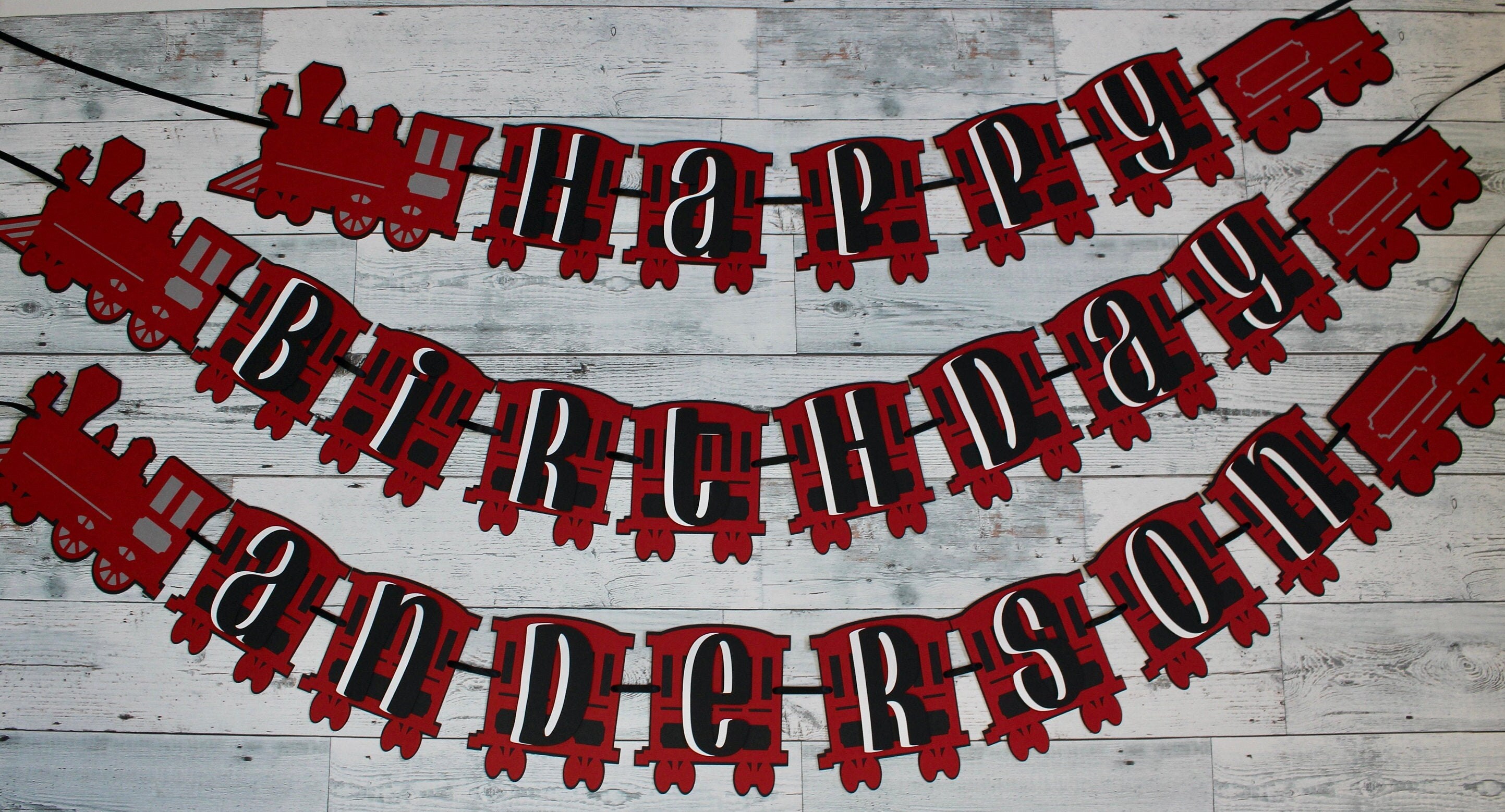 Train Banner Train Name Banner Train Happy Birthday Banner | Etsy