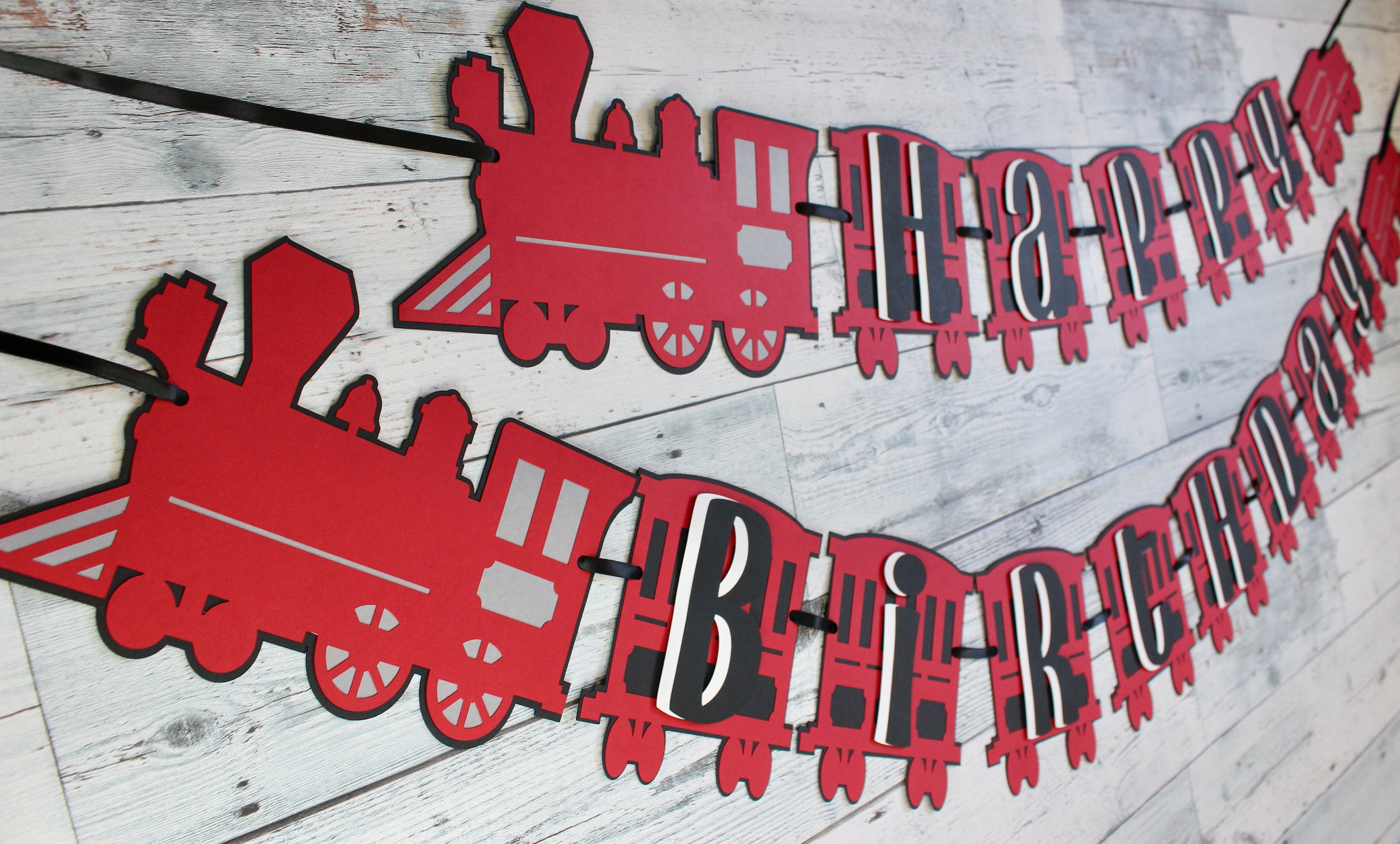 Train Banner Train Name Banner Train Happy Birthday Banner | Etsy