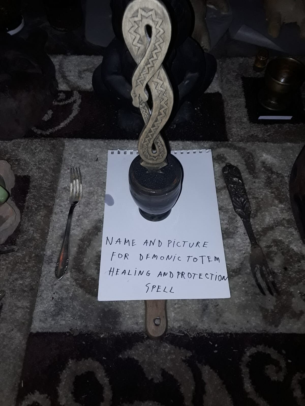 Demonic Totem for Healing and Protection | Etsy