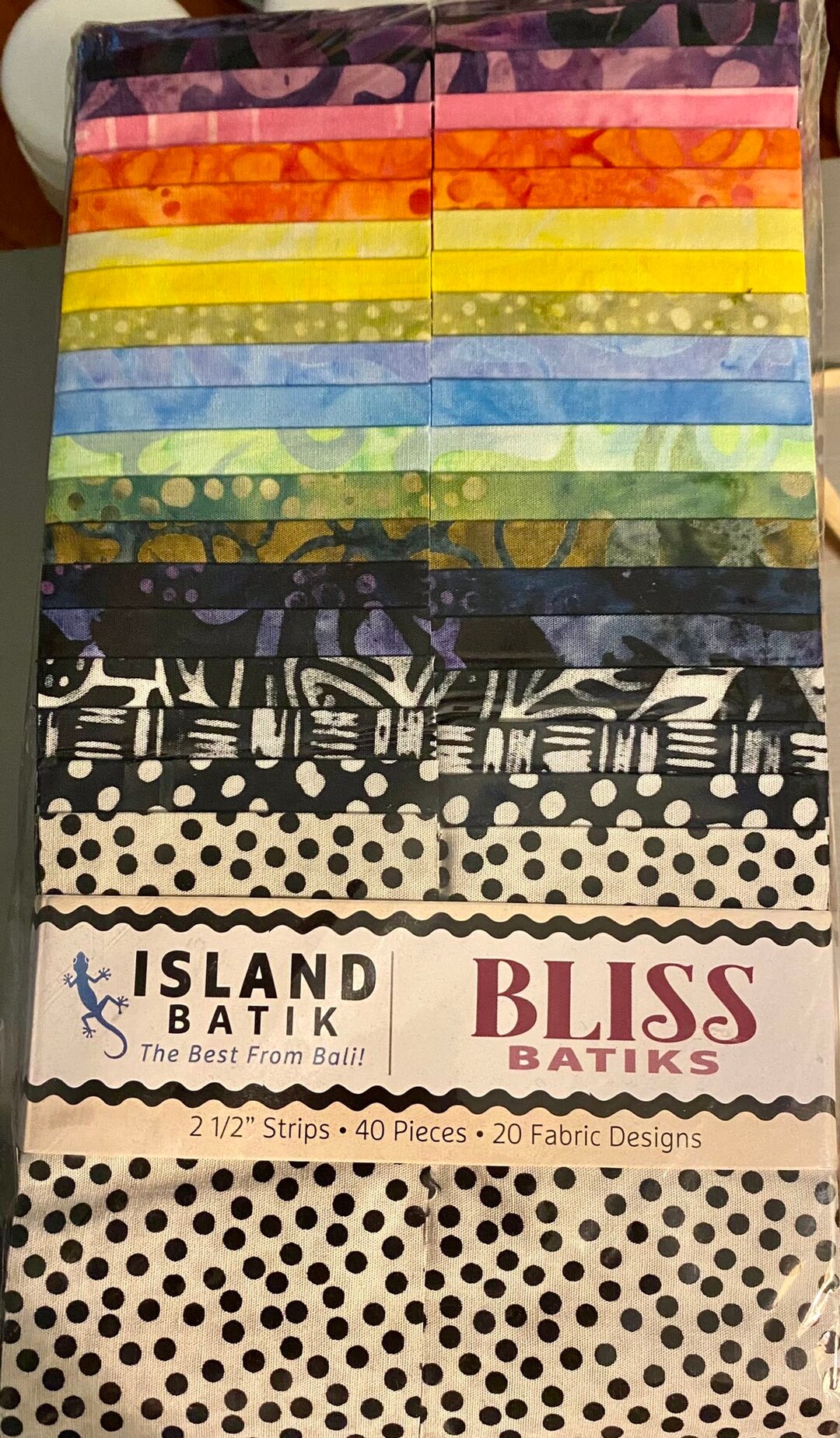 Bliss Island Batik Strip Pack 2.5" Strips Jelly Roll - Etsy