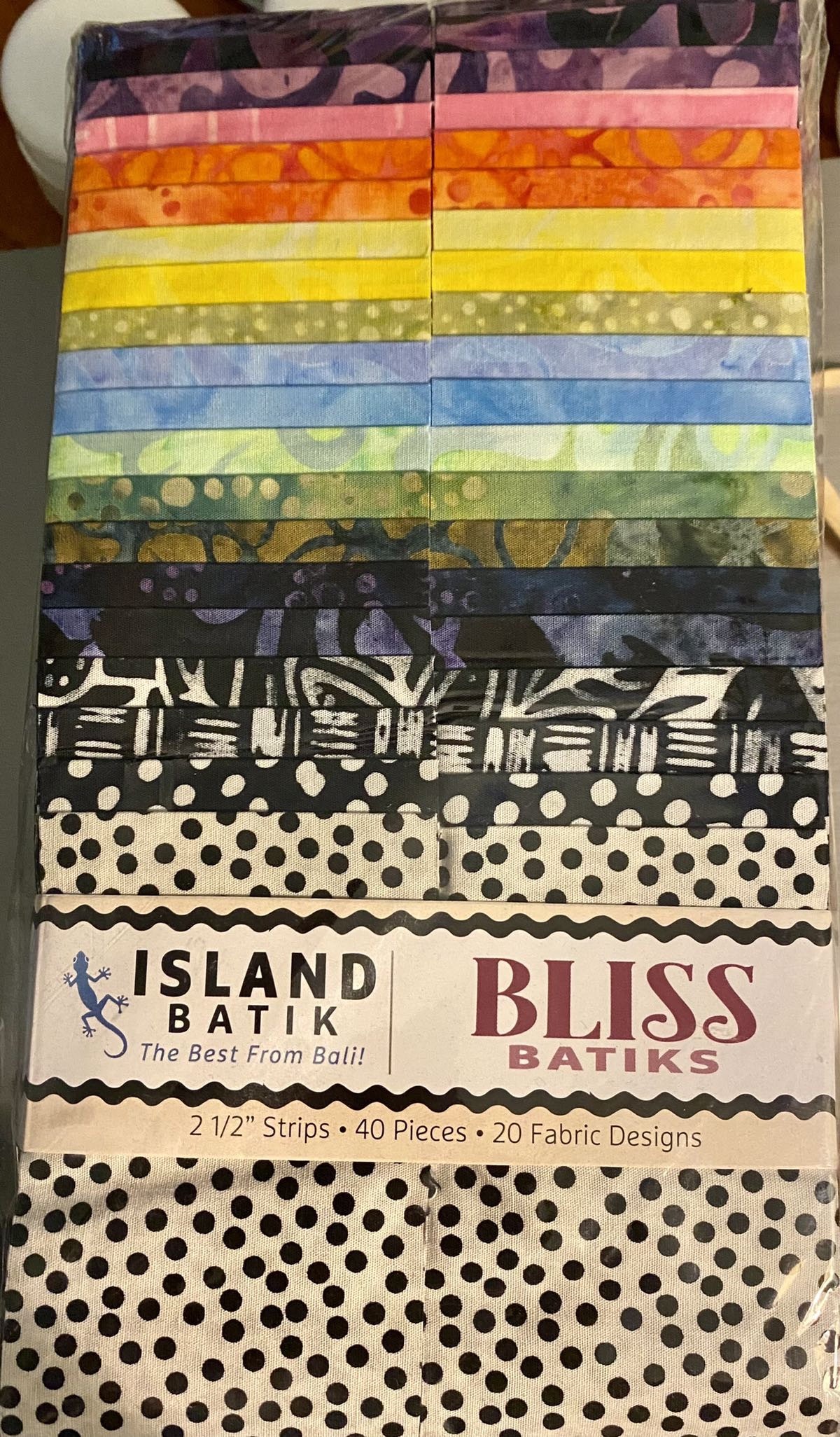 Bliss Island Batik Strip Pack 2.5" Strips Jelly Roll - Etsy