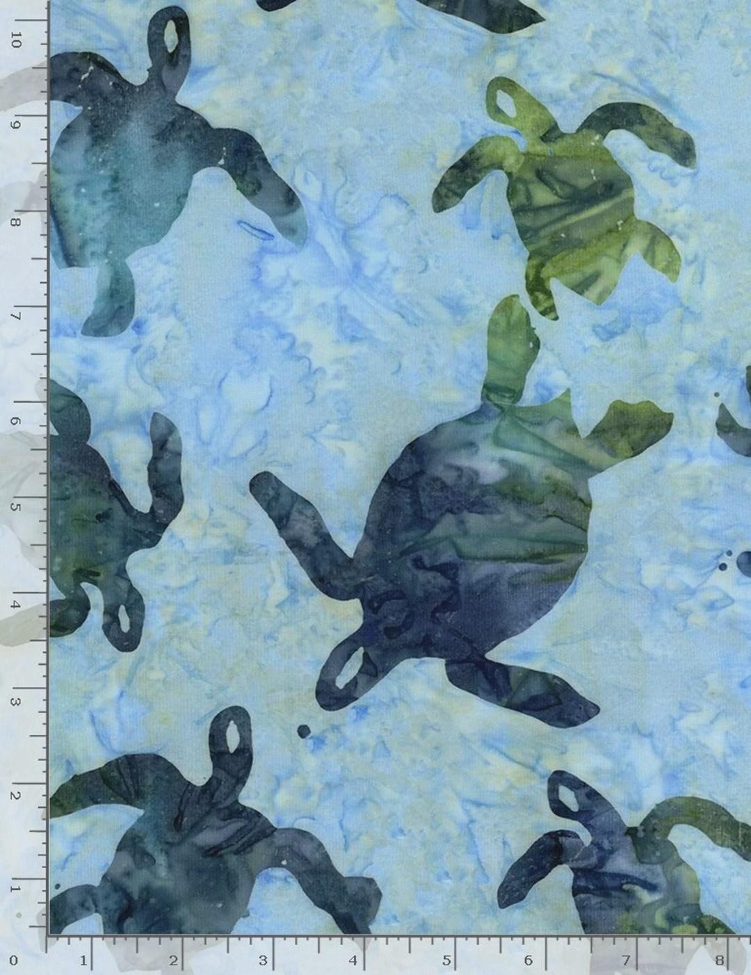 Tonga Scuba Batiks Marine Sea Turtles Cotton Fabric Timeless Treasures ...
