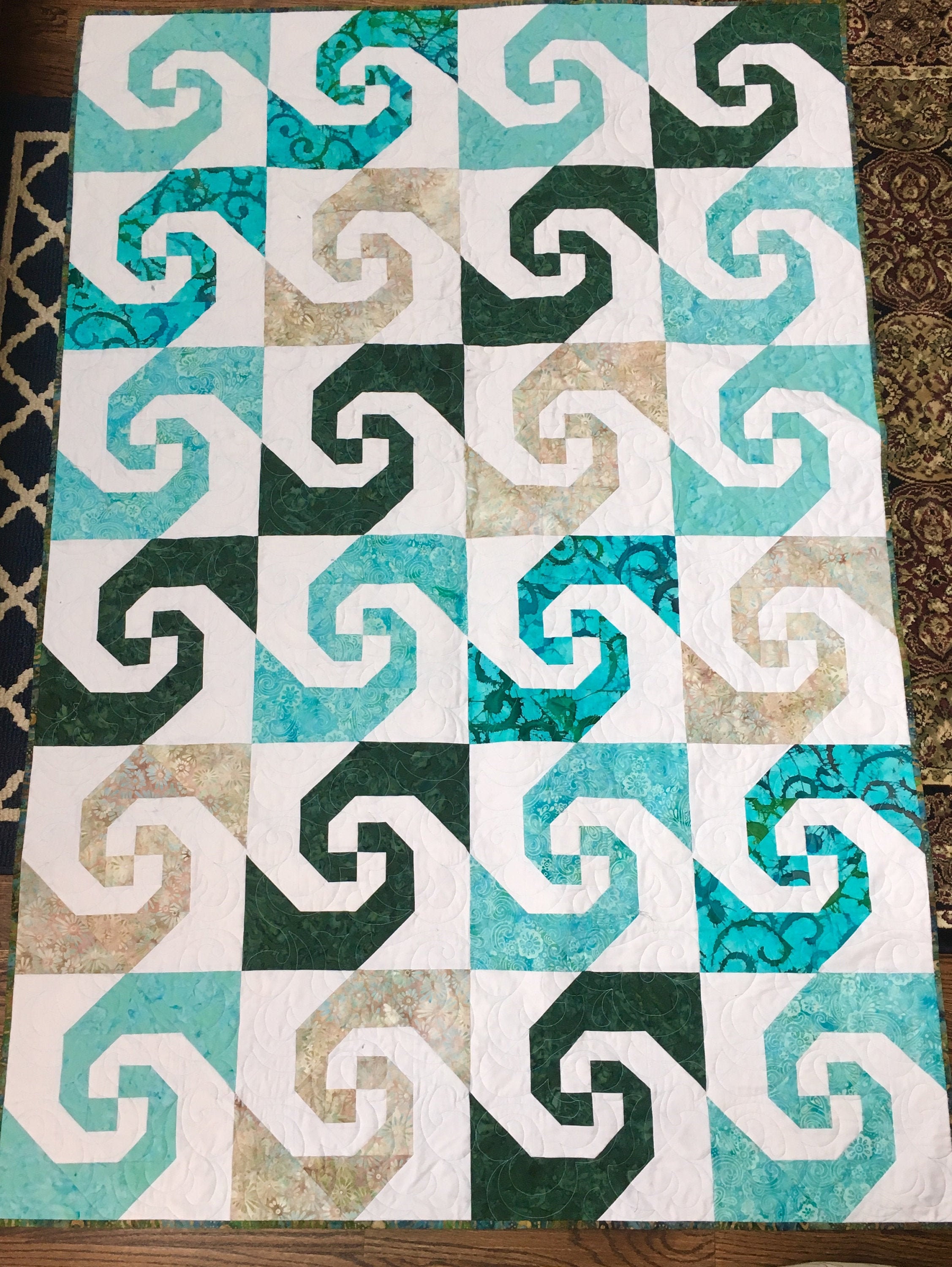 Snail's Trail Quilt - Etsy