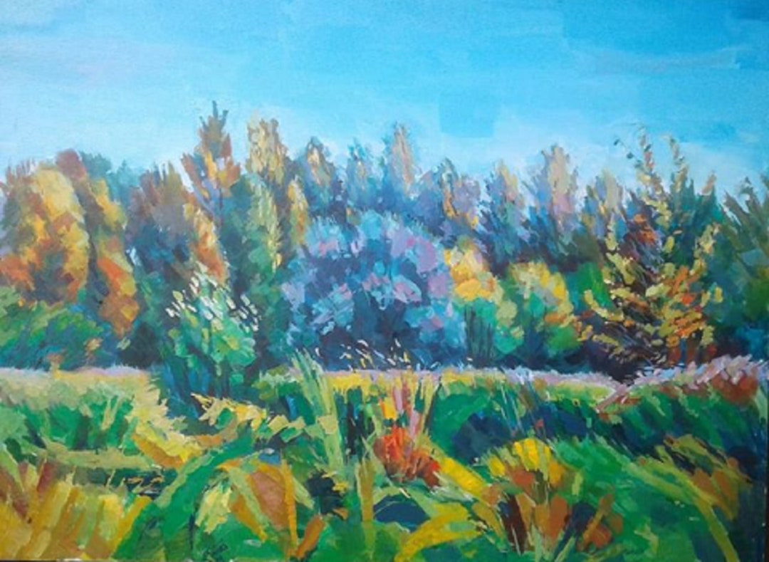 Oil Painting. Colour of September. Oil Painting 80*60 Cm. Autumn ...