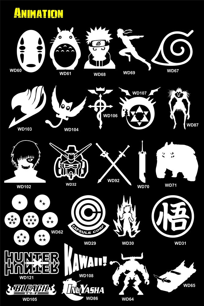 1 Color Cut Vinyl Window Decal: Animation II - Etsy