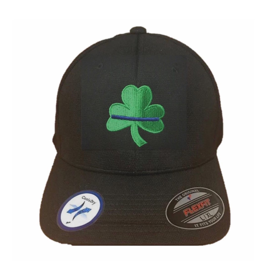 Blue Line Shamrock Baseball Hat - Etsy