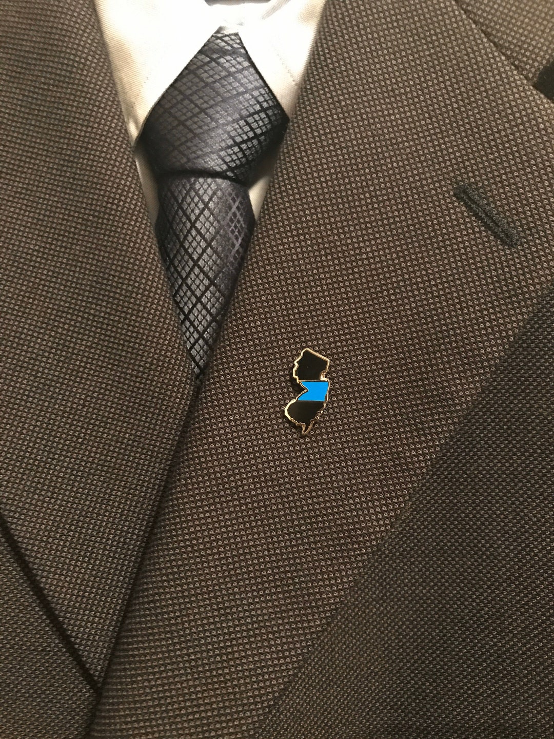 New Jersey Thin Blue Line Lapel Lin - Etsy